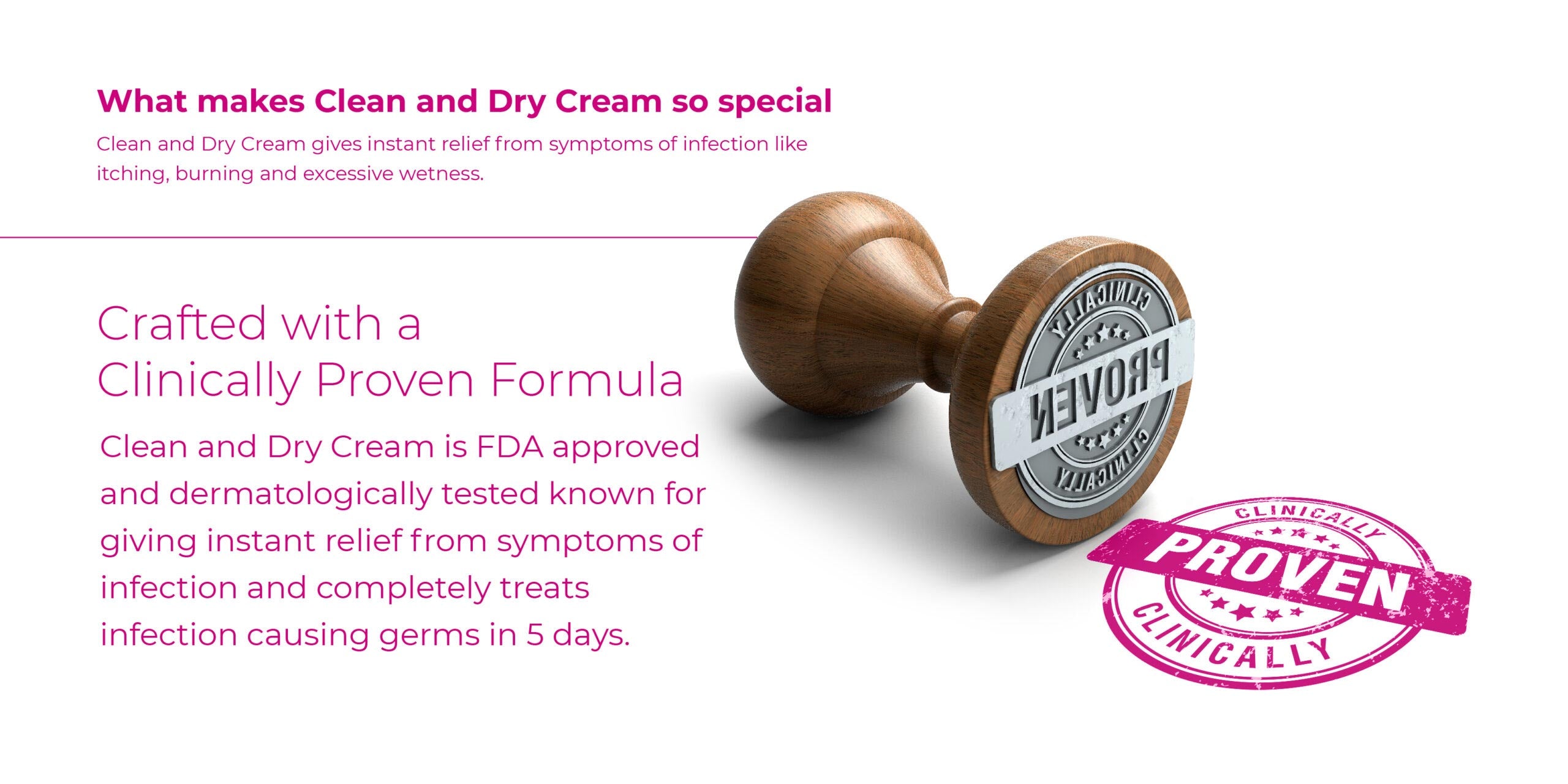 Clean & Dry Intimate Cream – 15gm – Clean and Dry